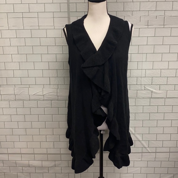 Cupio | Jackets & Coats | Cupio Womens Ruffles Open Front Sweater ...